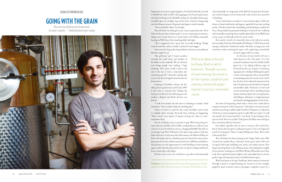 Breuckelen Distilling for Edible Brooklyn » Max Flatow Photography